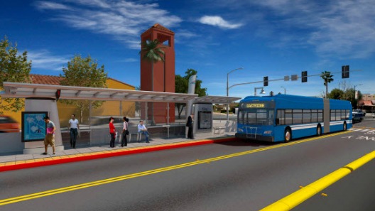 rendering of BRT station